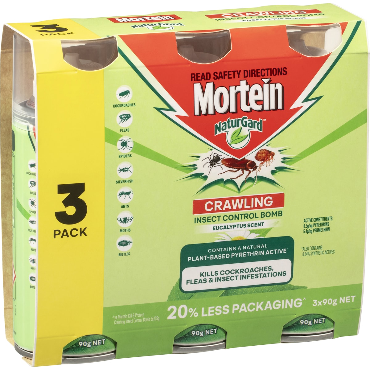 Mortein Naturgard Eucalyptus Crawling Insect Control Bomb 3 Pack – DEAL ...